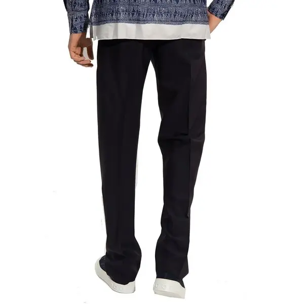 FERRAGAMO Cotton And Silk Pants
