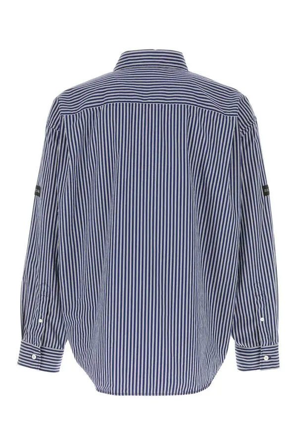 Balenciaga Embroidered Poplin Shirt - Multicolor
