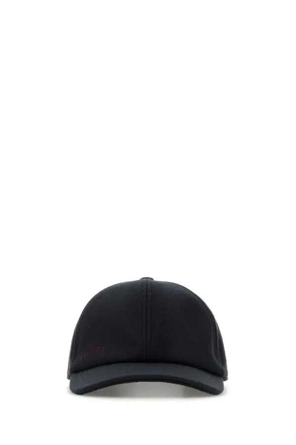 Gucci Navy Wool Baseball Cap - Blue