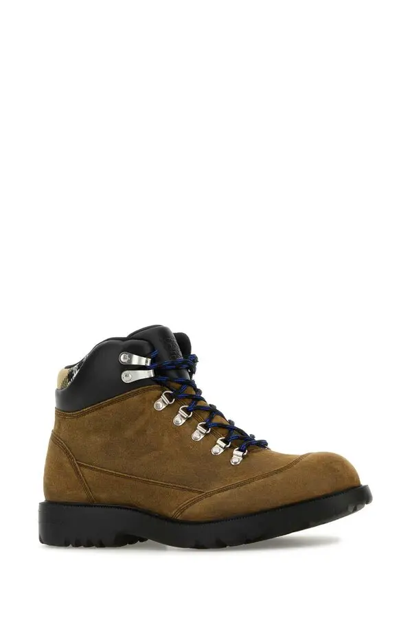 Burberry Suede Moor Ankle Boots - Brown