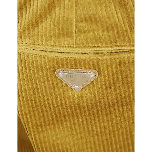 Prada Pinwale Corduroy Trousers - Yellow