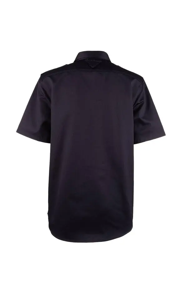 Prada Collared Short Sleeve Button Up Shirt - Multicolor