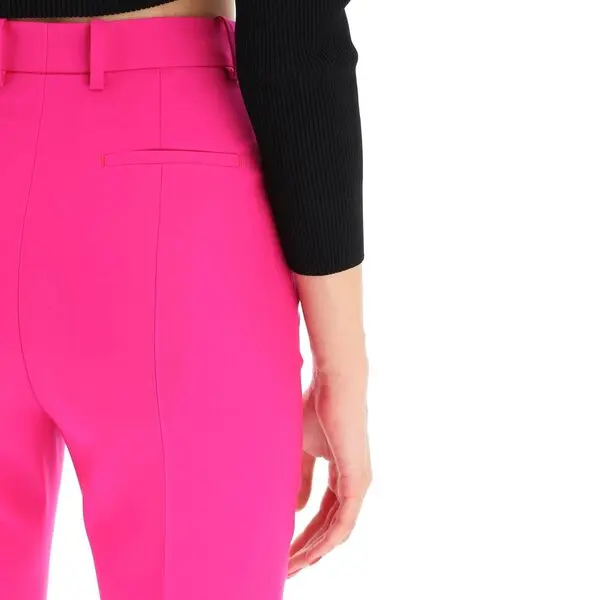 Alexander McQueen Wool Trousers - Pink