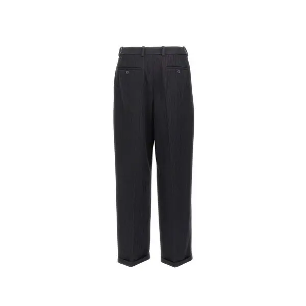 Saint Laurent Cashmere And Wool Flannel 90's Striped Pants