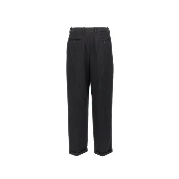 Saint Laurent Cashmere And Wool Flannel 90's Striped Pants