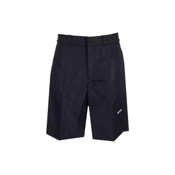 Valentino Garavani Flower Embroidery Bermuda Shorts - Black
