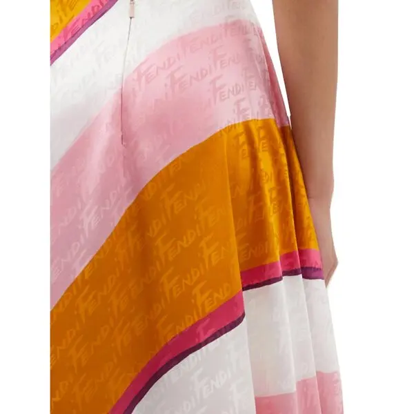 Fendi Ff Color-block Draped Trousers