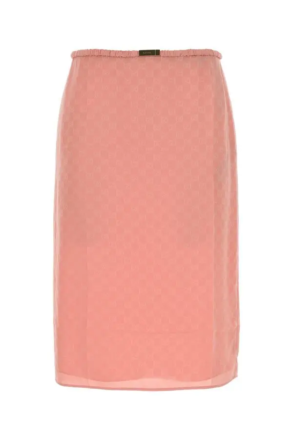 Gucci Gg Silk Skirt
