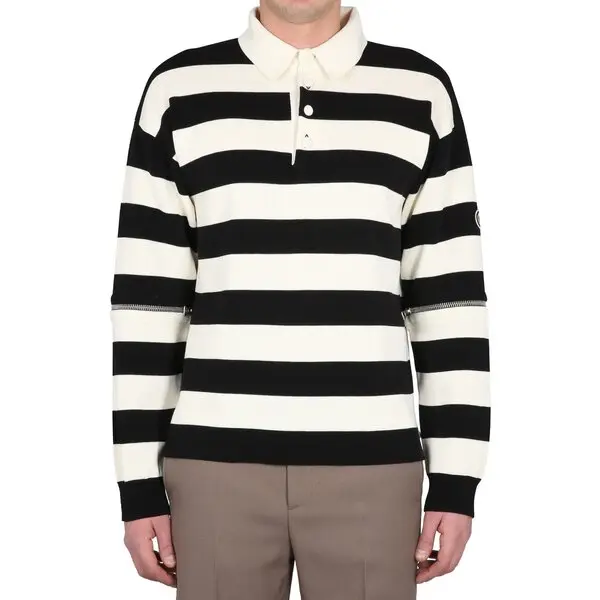 Gucci Striped Cotton Polo - White