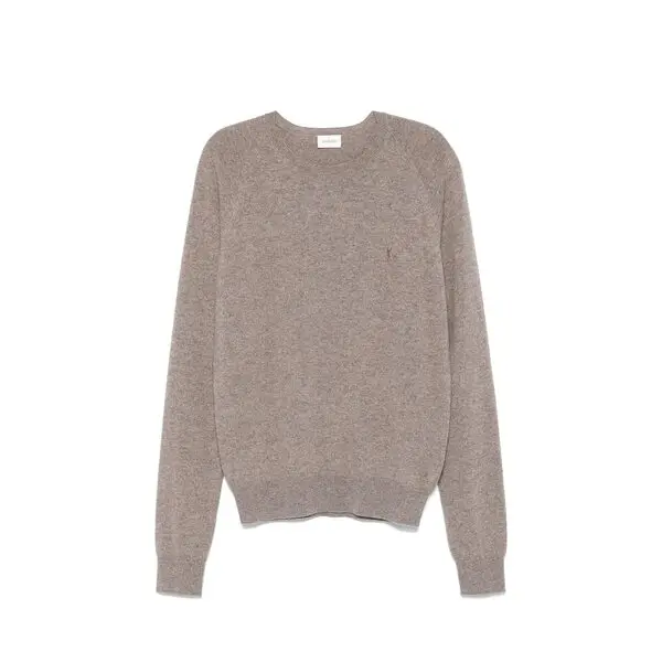 Saint Laurent Cassandre Cashmere Sweater - Brown
