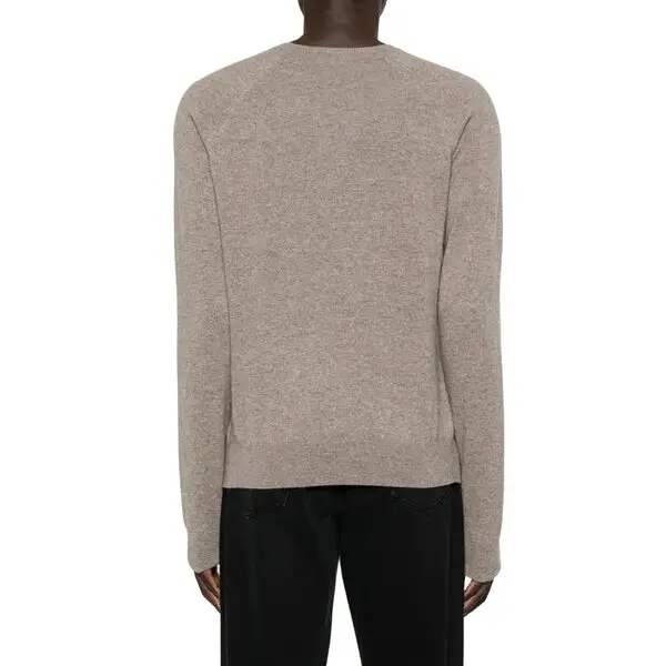 Saint Laurent Cassandre Cashmere Sweater - Brown