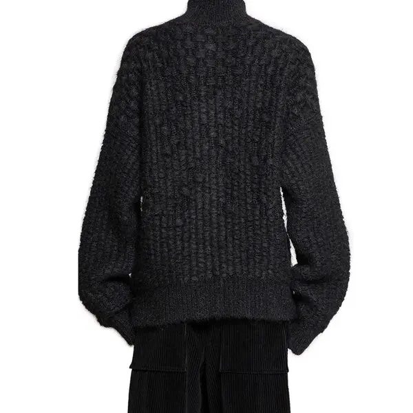 JIL SANDER Mohair Cardigan - Black