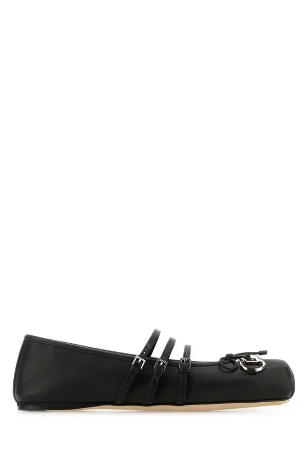 Gucci Leather Ballerinas