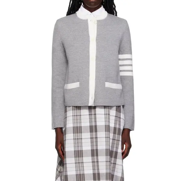 Thom Browne 4-bar Wool Cardigan