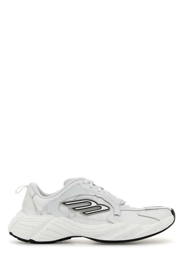 Balenciaga Leather Monday Sneakers - White