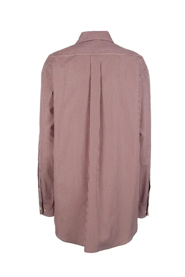 Miu Miu Striped Long Sleeve Shirt - Multicolor