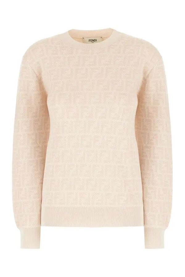 Fendi Crew Neck Knit Sweater - Multicolor