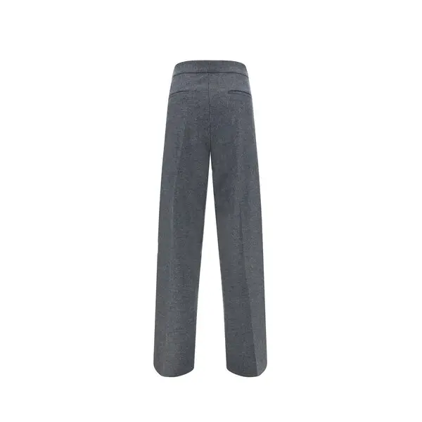 JIL SANDER Wool Classic Pants - Gray