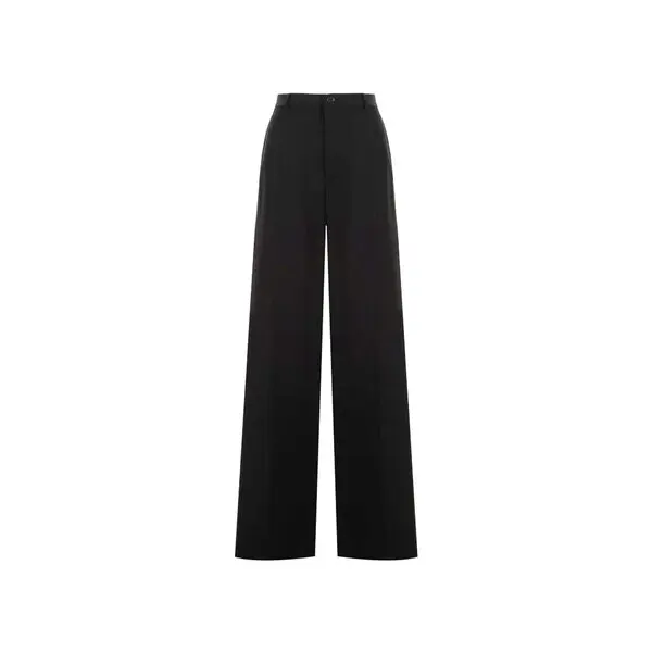Balenciaga Wool Flared Pants - Black