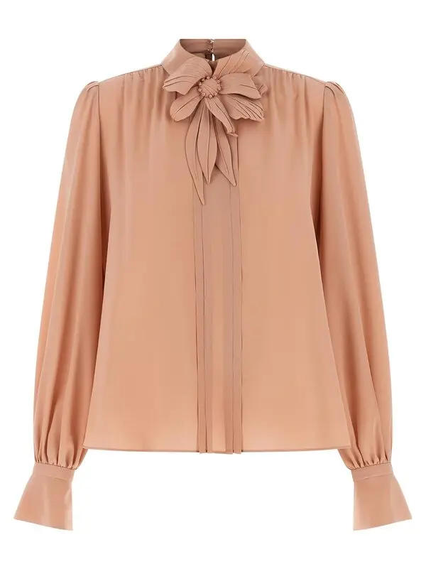 Valentino Garavani Crêpe Top - Pink