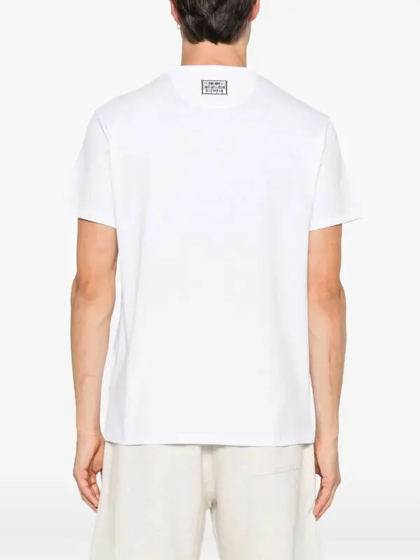 Fendi Ff Postcards Logo Print Cotton T-shirt