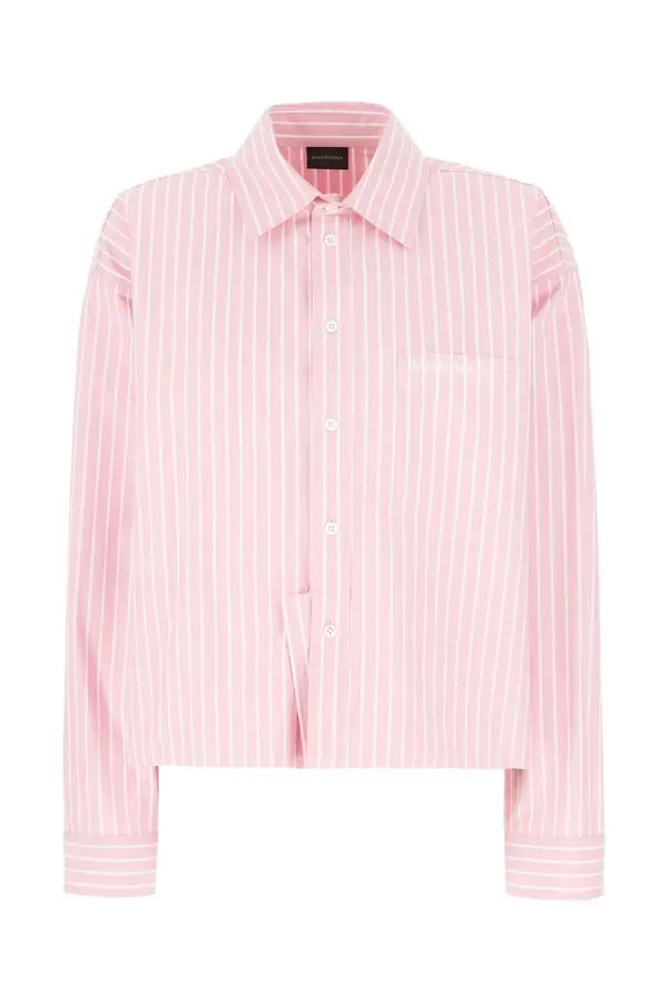 Balenciaga Striped Button-up Shirt - Multicolor