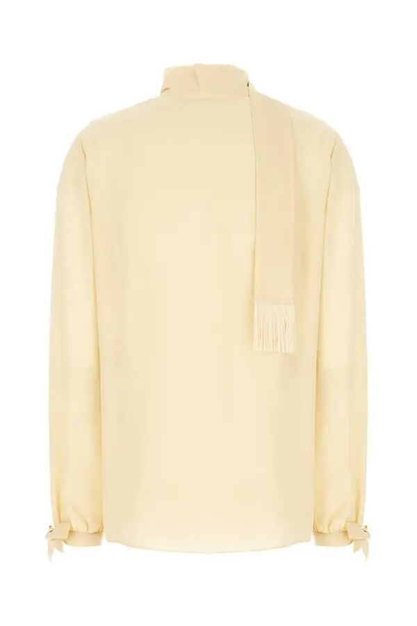 Valentino Garavani Silk Blouse With Fringe - Multicolor