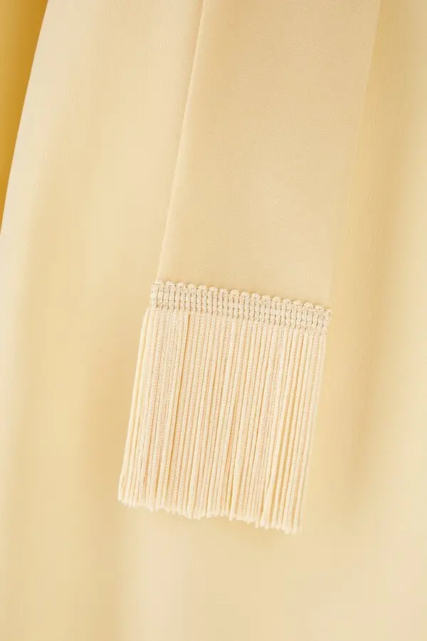 Valentino Garavani Silk Blouse With Fringe - Multicolor