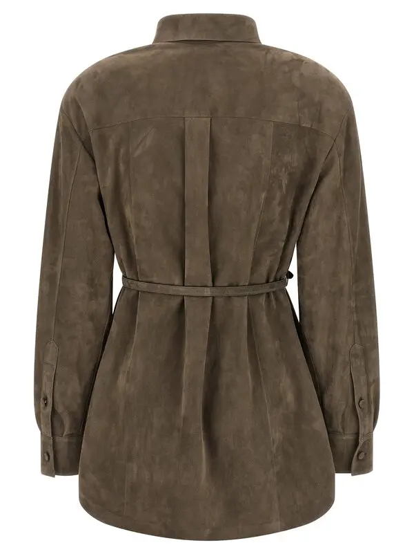 Fendi Suede Shirt - Gray