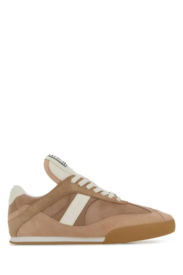 Chloé Antiqued Suede Kick Sneakers - Pink