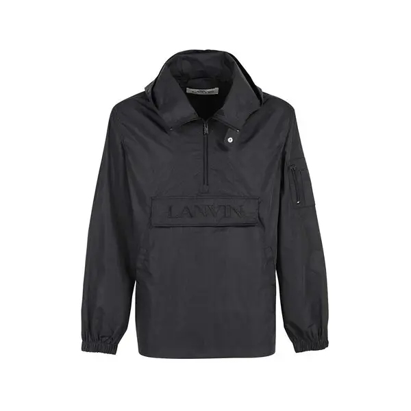 LANVIN Logo Hooded Windbreaker