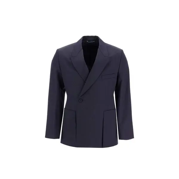 Dior Wool Blazer Jacket - Blue