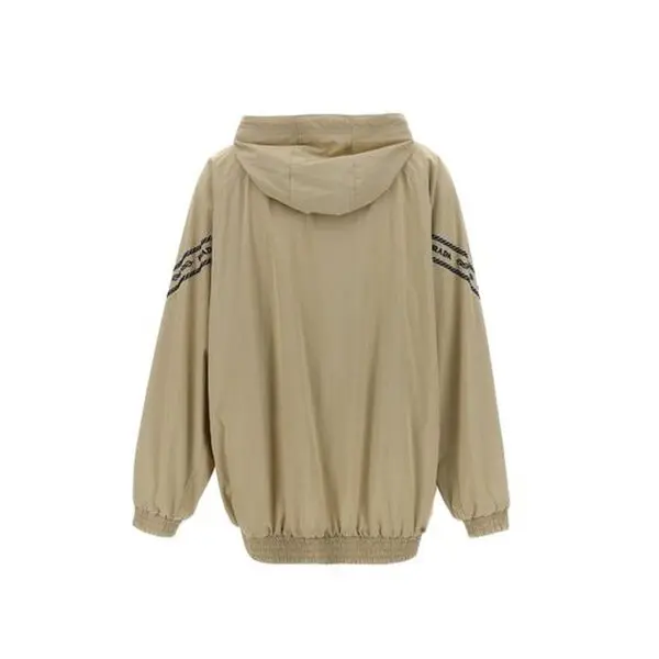 Prada Logo Jacket - Cream