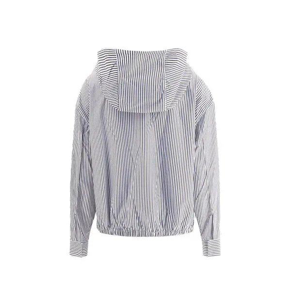 Prada Striped Hooded Jacket