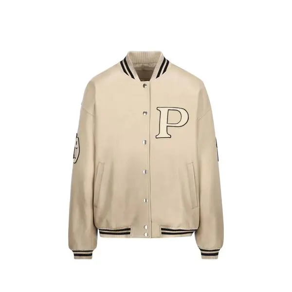 Prada Padded Leather Jacket - Cream