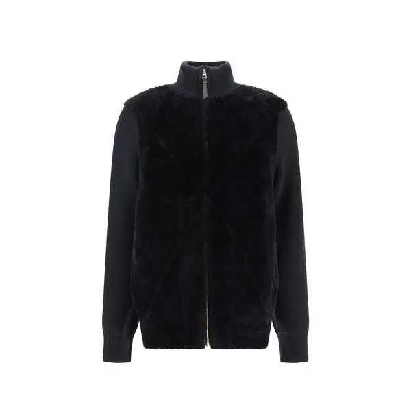 Loewe Puzzle Fold Shearling Jacket - Black