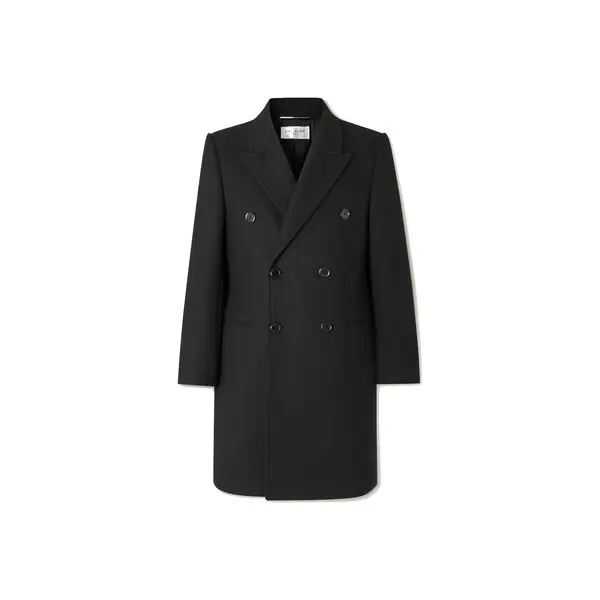 Saint Laurent Double-breasted Wool Coat