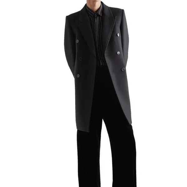 Saint Laurent Double-breasted Wool Coat