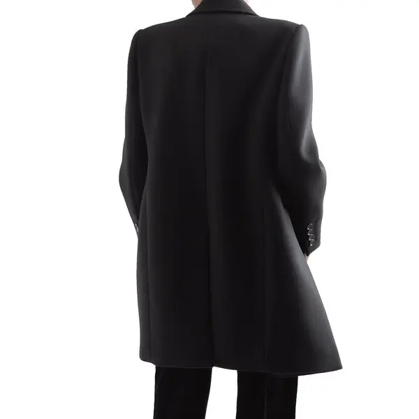 Saint Laurent Double-breasted Wool Coat