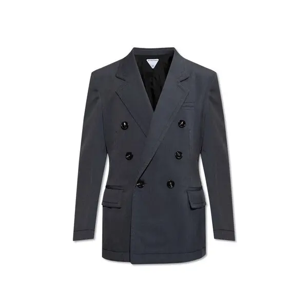 Bottega Veneta Wool Twill Blazer - Blue