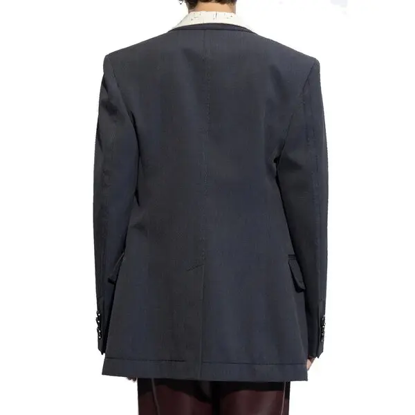 Bottega Veneta Wool Twill Blazer - Blue