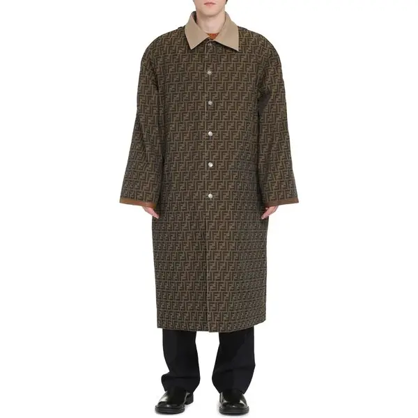Fendi Reversible Cotton Trench Coat - Cream