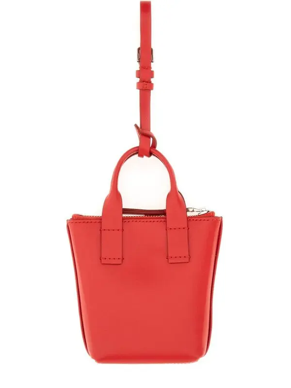 Dolce & Gabbana Leather Minibag Charm - Red