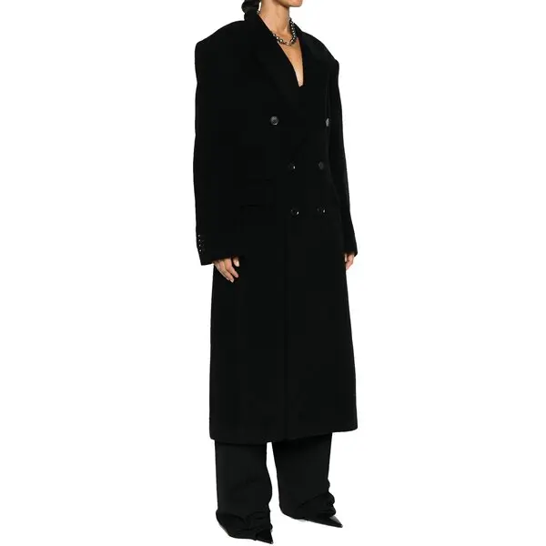 Balenciaga Cashmere And Wool Cinched Coat