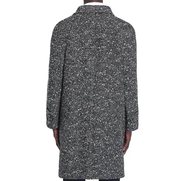 Celine Camden Wool Tweed Coat - Gray