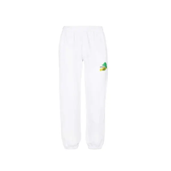 Off-White Cotton Logo Sweatpants - White