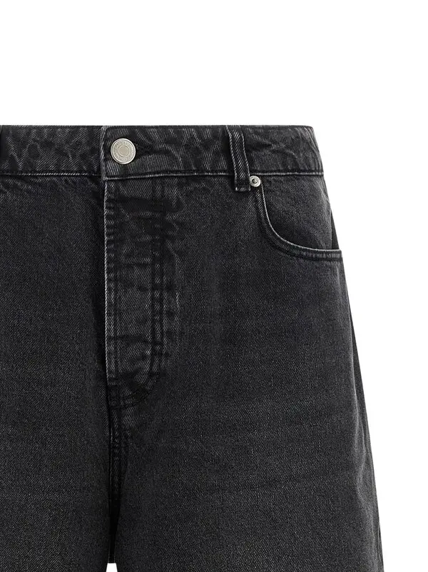 AMI Paris Denim Bermuda Shorts - Black