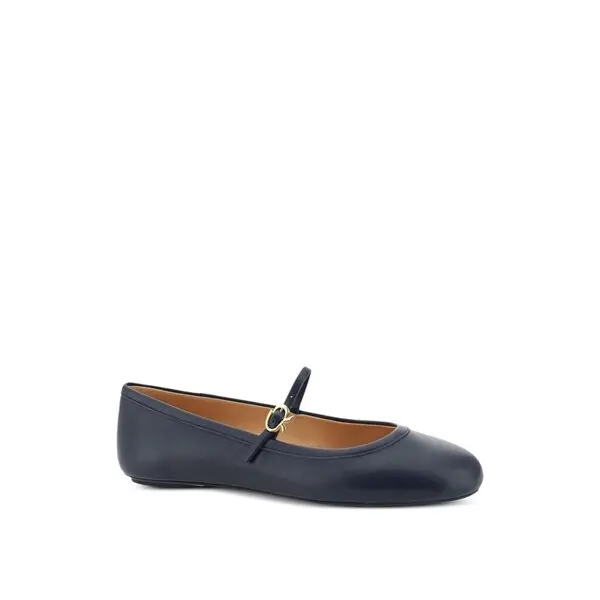 GIANVITO ROSSI Carla Ballerina Flats - Blue