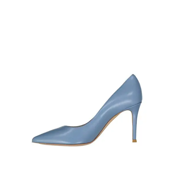 GIANVITO ROSSI Leather Pumps - Blue