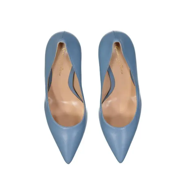GIANVITO ROSSI Leather Pumps - Blue